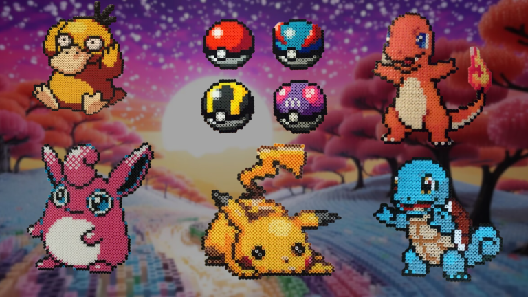 Bugelperlen Pokemon Vorlagen 1
